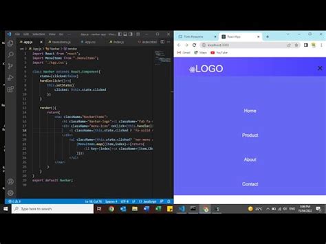 React JS Responsive Navbar Tutorial React JS Projects In Tamil Responsive Navbar With CSS