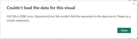 Couldnt Load Data For This Visual Rpowerbi