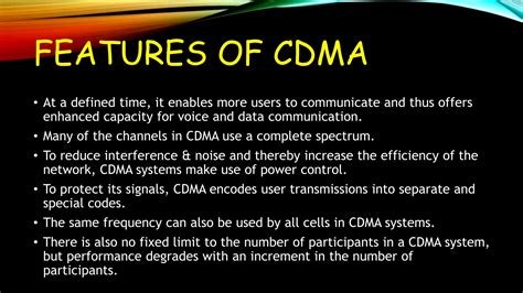 Cdma Code Division Multiple Accesspptx