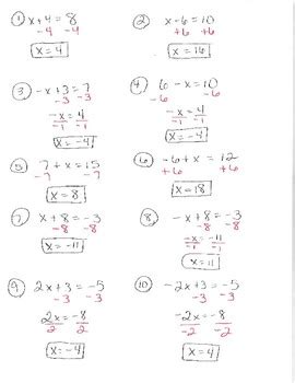 Solving Multiple Step Equations Class Activity By Kristi Crawford