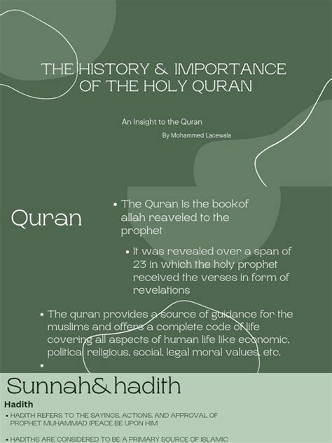 Islamiat Project Quran Pdf Hadith Quran