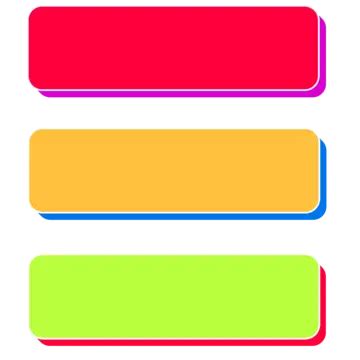 Colorful Text Banner Label Text Banner Label Text Box PNG