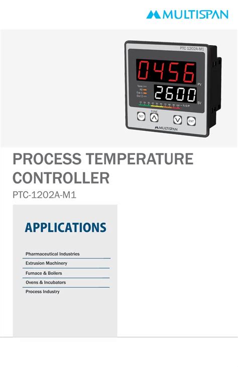 Multispan Universal Input Pid Controller Ptc 1202a M1 Relay At Best