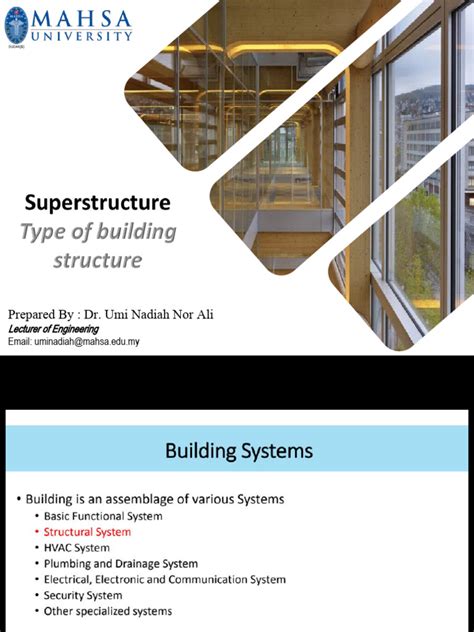 Ch01 Superstructure Type Of Building Structure Week 2 Pdf Beam