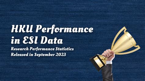 hku performance in esi data research performance statistics released