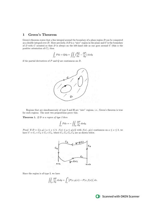 Greens Theorem Calculus Studocu