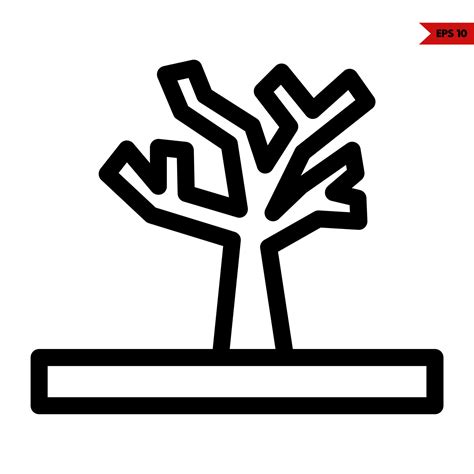 Tree Line Icon Vector Art At Vecteezy