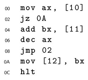 Code Hexadecimal Line Numbers In Listings TeX LaTeX Stack Exchange