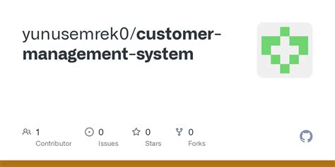 Github Yunusemrek0customer Management System
