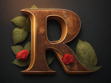 Premium AI Image Letter R