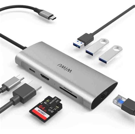 WiWU Alpha 8 In 1 USB C Hub A831HRT Apollo Gadget
