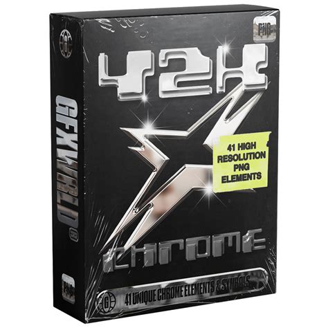 Elevate Designs With Y2k Chrome Elements Collection Gfxwrld®