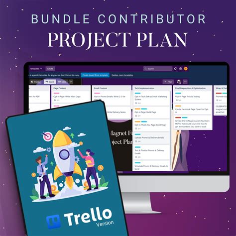 trello bundle contributor launch project plan launch project shop
