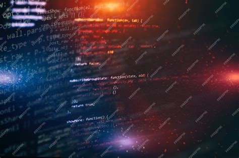 Css Javascript 및 Html 사용 함수 소스 코드의 근접 촬영을 모니터링합니다 추상 It 기술 배경입니다