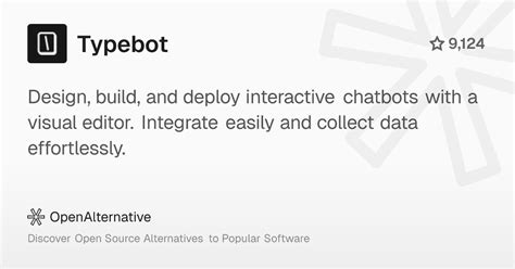 Typebot Open Source Alternative To Manychat Voiceflow And Landbot