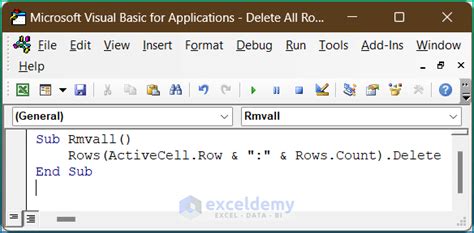 How To Delete All Rows Below A Certain Row In Excel Methods