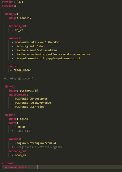 Python I Cant Run Odoo On Nginx Using Docker Stack Overflow
