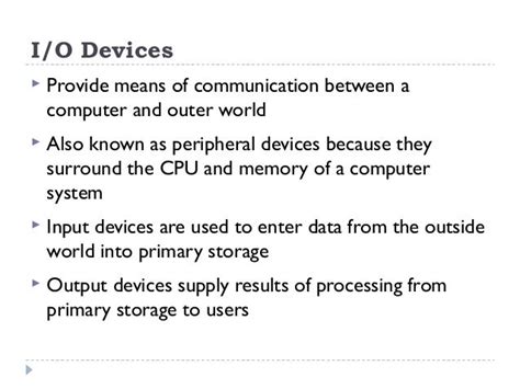 lecture 3 processors memory and i o devices