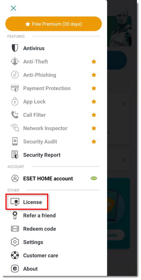 KB Activate Premium Features In ESET Mobile Security For Android X X