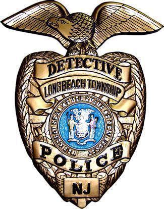 Long Beach New Jersey Pd Detective Badge Plaque