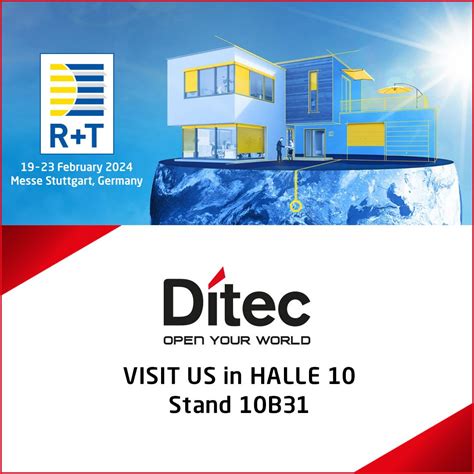 Ditec Automations On Linkedin Ditec Will Be At R T 2024 R T Is One Of The Worlds Leading