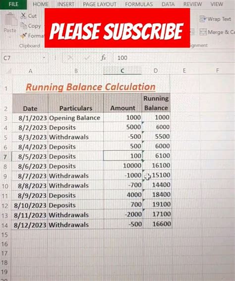 Running Total How To Calculate Running Total In Excel Excel