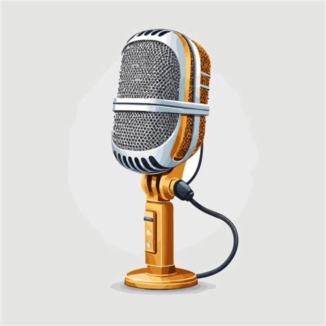 Vector Del Micrófono Vector Premium