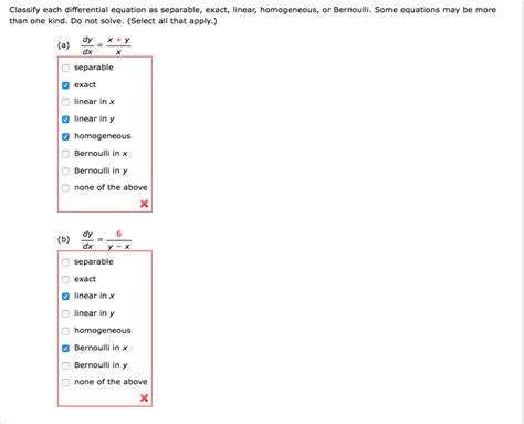 Solved Classify Each Differential Equation As Separable