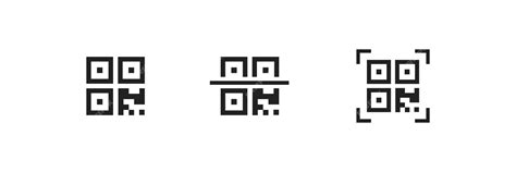 Icône De Code Qr Symbole De Numérisation Qrcode Signe Web De Ligne De Scanner Mobile En Vecteur
