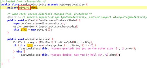 Android Pentesting Writeup Of The Diva Insecure Logging And Hardcoding