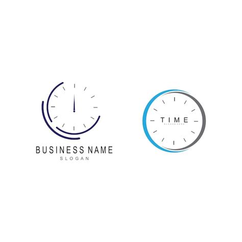 Premium Vector Business Clock Logo Template Vector Icon