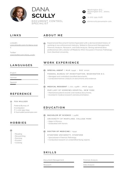 Document Control Specialist Resume Examples Top Templates