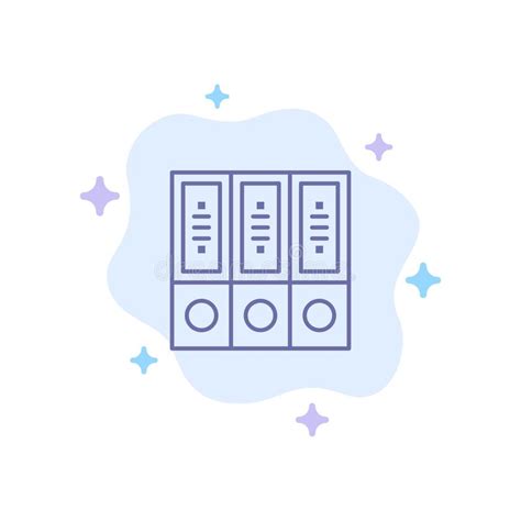 Files Archive Data Database Documents Folders Blue Icon On