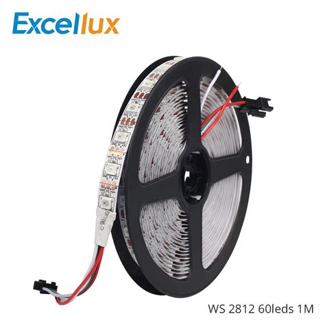 WS2812B RGB Led Strip 1M 60leds M 2812 Led Strip IP30 IP65 IP67 Waterproof Individually