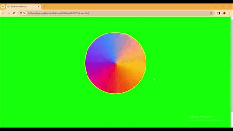 Rainbow Wheel Css Html Css Animation And Effects Html And Css Project Youtube