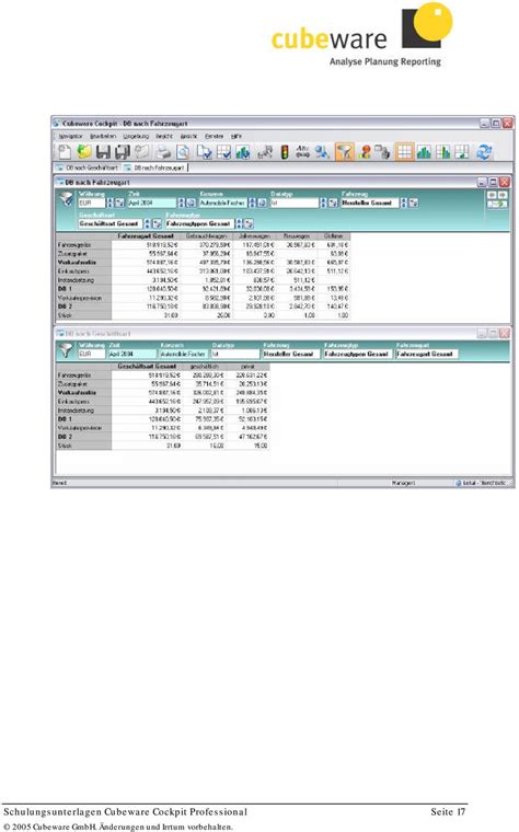 Schulungsunterlagen Cubeware Cockpit Professional Pdf Free Download