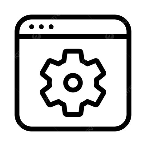 Tool Set Clipart Vector Browser Settings Option Setting Tools Interface Online App Png Image