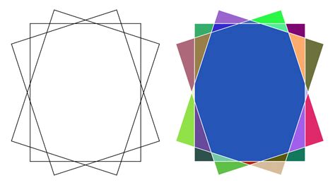 graphics the intersection of the same overlapping rectangles