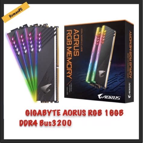 16gb 8gbx2 Ddr4 3200 Ram Pc แรมพีซี Gigabyte Aorus Rgb Memory ประกันตลอดอายุการใช้งาน