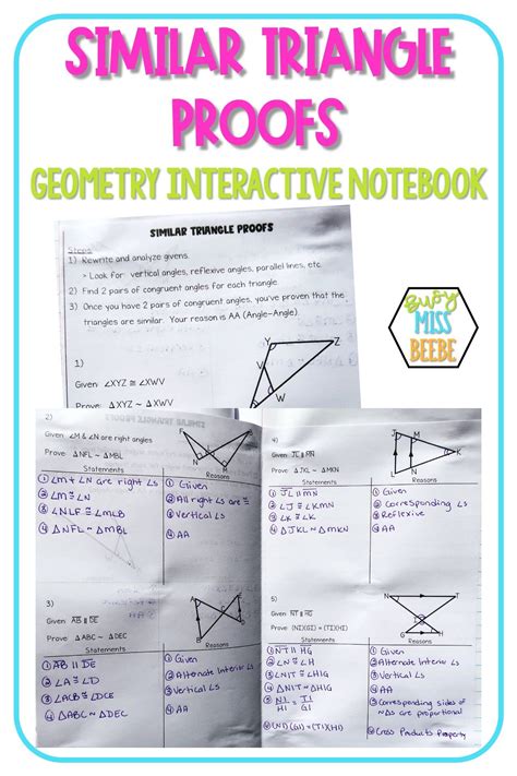 triangles geometry interactive notebook artofit