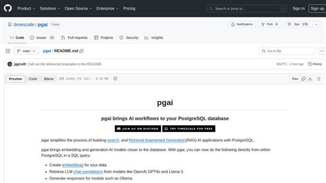 Github Pgai Featuresalternatives Toolerific