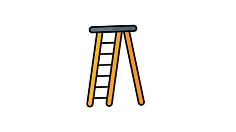 Ladder Animation Stock Video Footage For Free Download