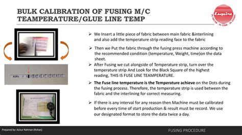 Fusing Procedure In Garments Industry Pptx