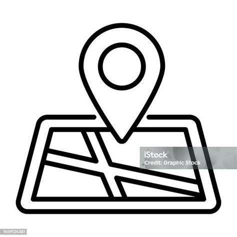 Editable Vector Icon Of Location Map Trendy Design Map Navigation Stock