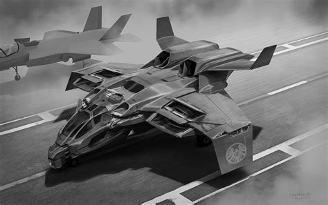 Avengers Quinjet Concept Art