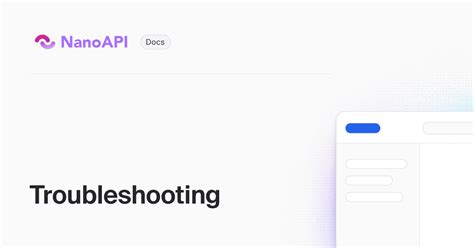 troubleshooting