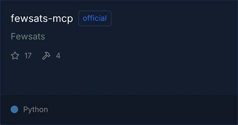 Fewsats MCP Server Alternatives Glama