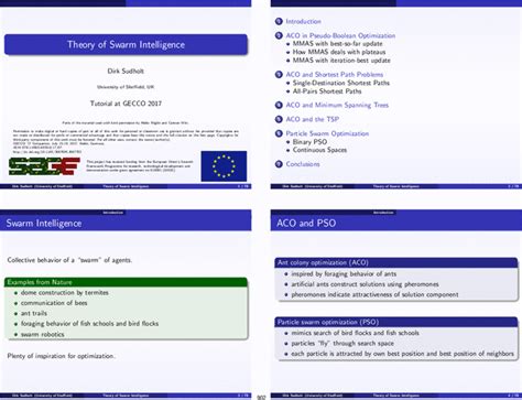 Theory Of Swarm Intelligence Proceedings Of The Genetic And