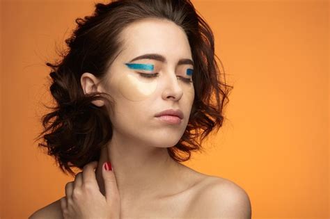 Premium Photo Female With Hydrogel Eye Patches