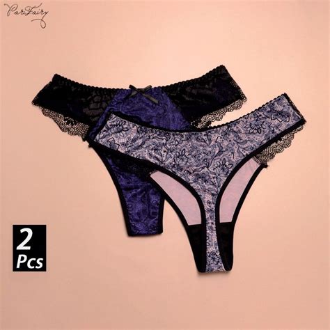Parifairy Seamless Panty Set 2pcs T Back Panty Plus Size Sexy Panties